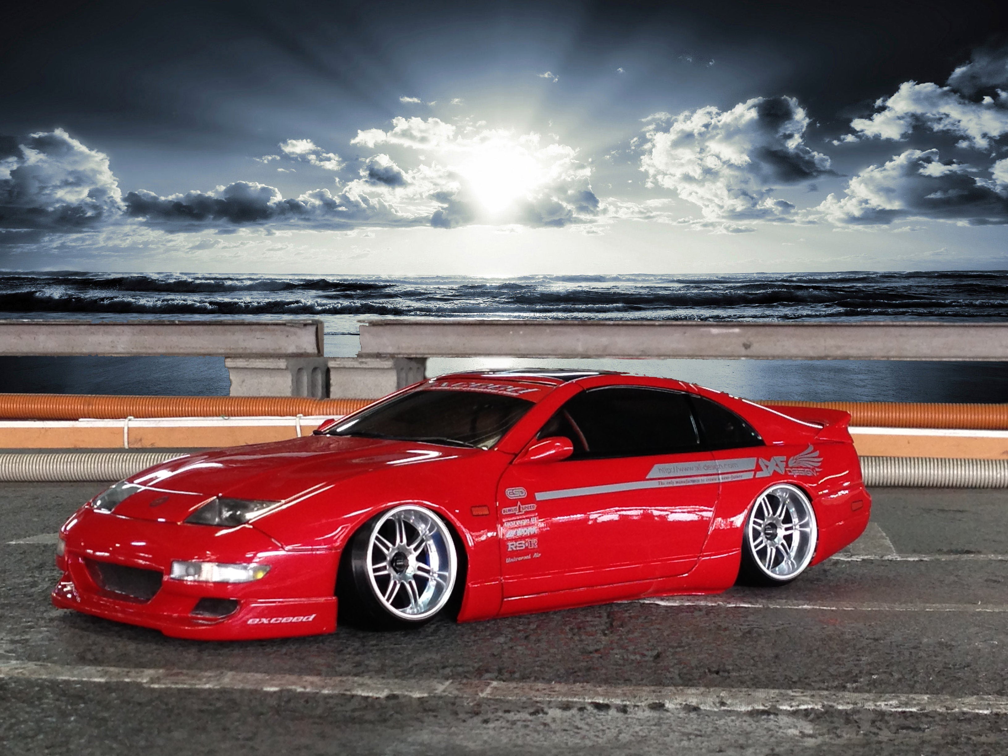 Exceed NISSAN Fairlady Z Z32 300ZX 1/10 RC polycarbonate body SU-BODY-Z32 | Rolling Garage RC