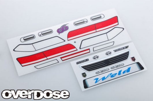 Overdose 3D Graphic JZX100 Mark II Light & Grill Emblem Set OD1637B ...