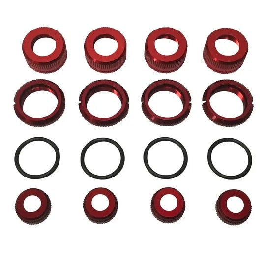 Topline TRF Damper Color Change Kit (Red) TP-282 | Rolling Garage RC